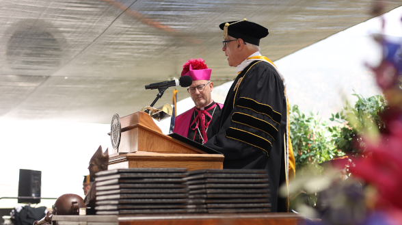 College Honors Bishop Conley, Grants at California Commencement ...