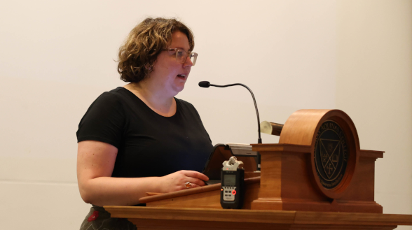 Lecture: Dr. Kathryn Duda (’03) on War and Peace | Thomas Aquinas College