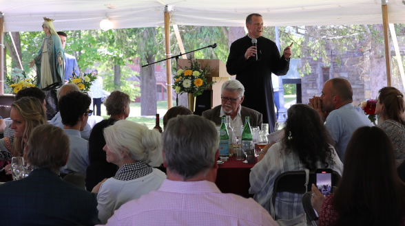 Campus Celebrates Silver Jubilee of Head Chaplain | Thomas Aquinas College