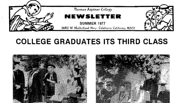 Summer 1977 Newsletter | Thomas Aquinas College