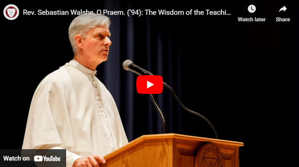 St. Thomas Day Lecture: Fr. Sebastian Walshe on “The Wisdom of the ...