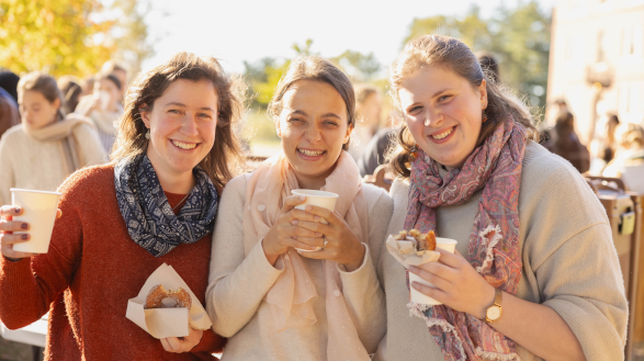Students Step Into Fall with Seasonal Scarf Party | Thomas Aquinas College