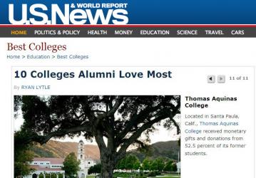 US News Ranks College “Most Popular” Among Applicants, Alumni | Thomas ...