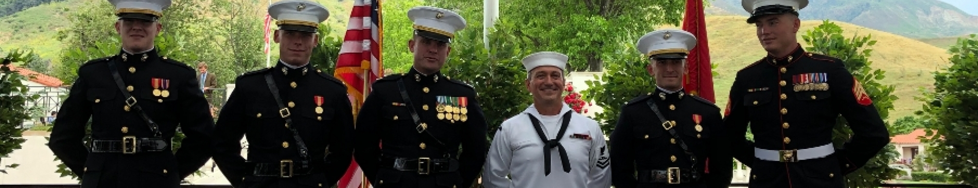 Alumnus Presents Two Graduates with Marine Corps Commissions | Thomas ...